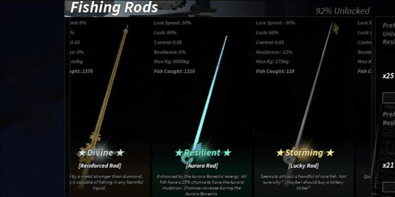 Buy Boosting Service Get AURORA ROD Fisch 3084131 | itemku