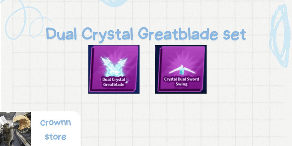 Beli Limited Swords Dual Crystal Greatblade set Blade Ball Terlengkap ...