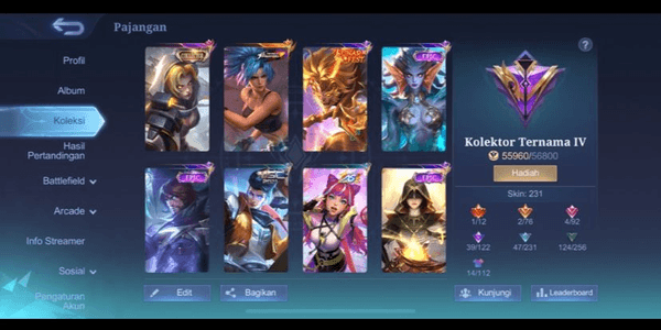 Beli Akun akun mlbb sultan,skin legend gusion,emblem max Mobile Legends ...