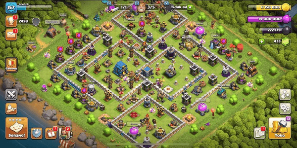 Buy Account Town hall 12 nice white and blue walls Clash of Clans ...