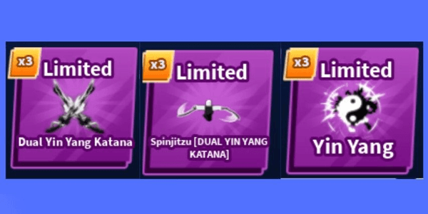 Buy Limited Swords Dual Yin Yang Katana set Blade Ball 3070823 | itemku