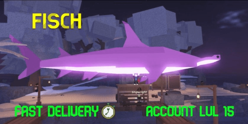 Beli Fish Sparkling Shiny Giant Great Hammerhead Shark - Fisch Fisch ...