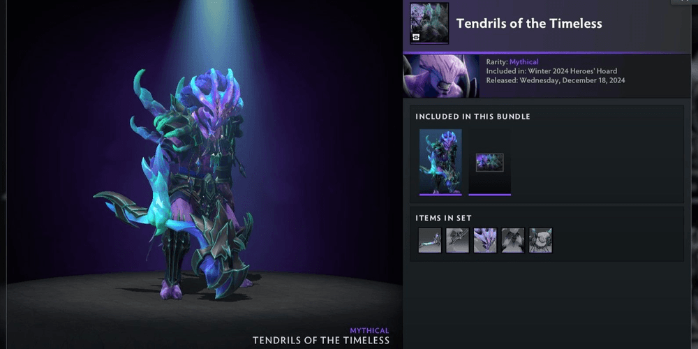 Beli Item Gift Tendrils of the Timeless (Faceless Void Set Winter 2024 Heroes' Hoard) Dota 2 ...