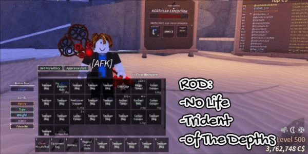 Buy Account Fisch Account Level 500 (No Life Rod - Of The Depths Rod ...