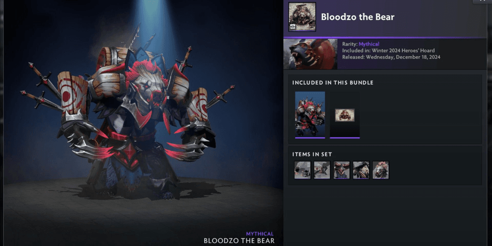 Buy Item Gift Bloodzo the Bear (Ursa Set Winter 2024 Heroes' Hoard ...