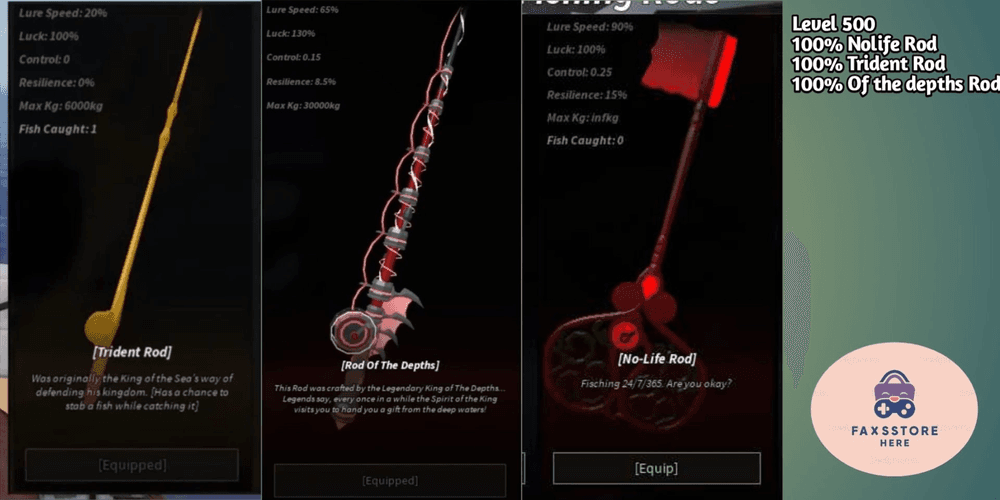 Buy Account Akun Level 500 | Nolife Rod | Trident Rod | Of The Depths Rod - Fisch Fisch 3121544 ...