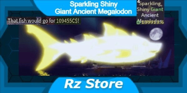 Buy Fish Sparkling Shiny Giant Ancient Megalodon - SSG Ancient ...
