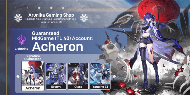 Buy Account MIDGAME ACCOUNT - RATE ON! - ACHERON (SIGNATURE) + BRONYA ...