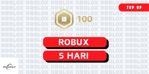 Beli Robux 5 Hari 100 Robux Roblox Terlengkap dan Termurah Juli 2024 2795600 | itemku