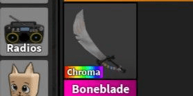 Beli Weapon Chroma Boneblade - Murder Mystery 2 - Roblox MM2 - Godly ...