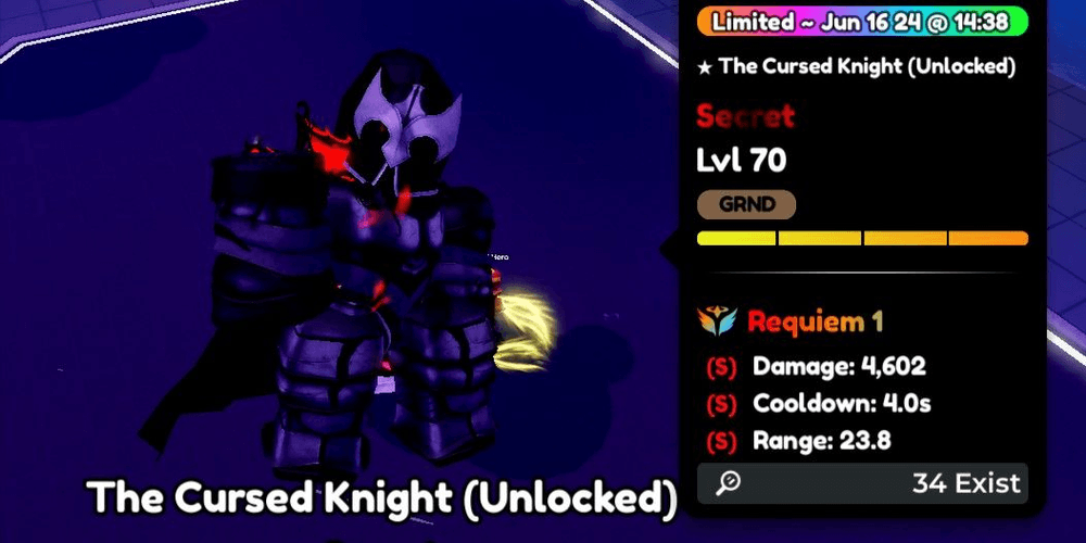 Beli Unit Secret The Cursed Knight | Igris (Unlocked) | Stat S S S ...