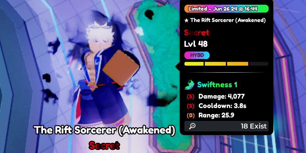 Buy Unit The Rift Sorcerer Evo | GOJO Anime Defenders Roblox 2849159 ...