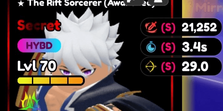 Buy Unit Gojo The Rift sorcerer Almighty sss Anime Defenders Roblox ...