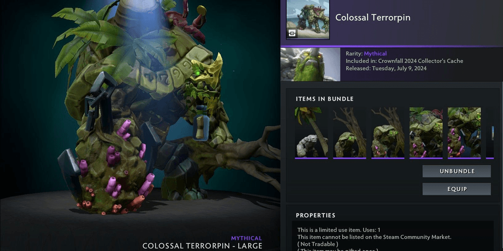 Beli Item Gift Colossal Terrorpin (Tiny Set Collector's Cache 2024 ...