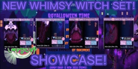 Beli Item Whimsy Witch Set + BONUS - Royale High | Toko Royale High ...