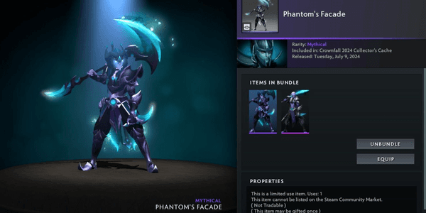 Beli Item Gift Phantom's Facade (Phantom Assassin Set + Persona ...
