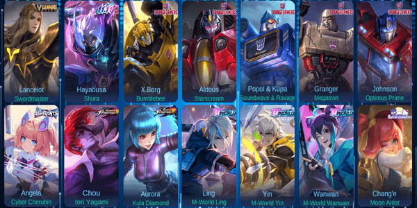 Beli Akun AKUN MLBB SKIN 535 | 8 LEGEND | 13 COLLECTOR | 3 ABYSS & 3 ...