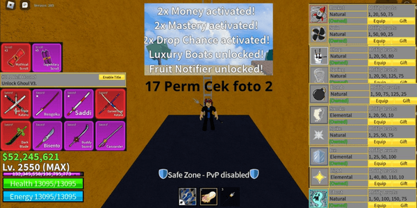 Beli Akun Akun GG 27 Perm & All Gamepass ON, Cek Foto Dan Deskripsi ...