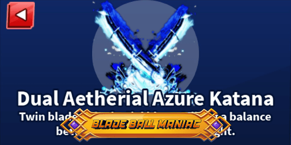 Beli Limited Swords Dual Aetherial Azure Katana Limited Blade Ball RBL ...