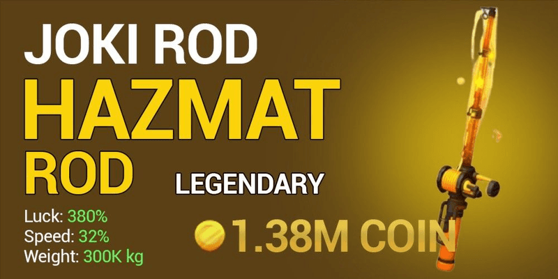 Beli Joki Joki Hazmat Rod (1.2M Coin) Fish It! Terlengkap dan Termurah ...
