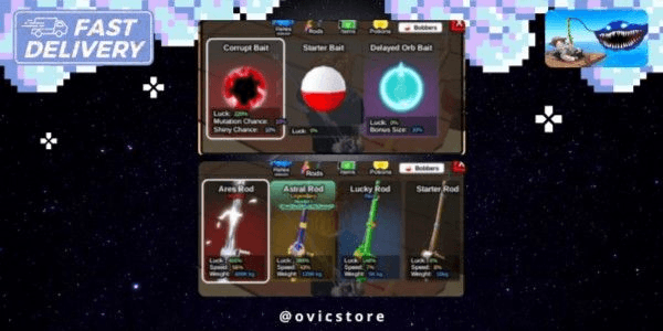 Buy Account Ares rod account + corrupted bait ready to use | Fish It ...