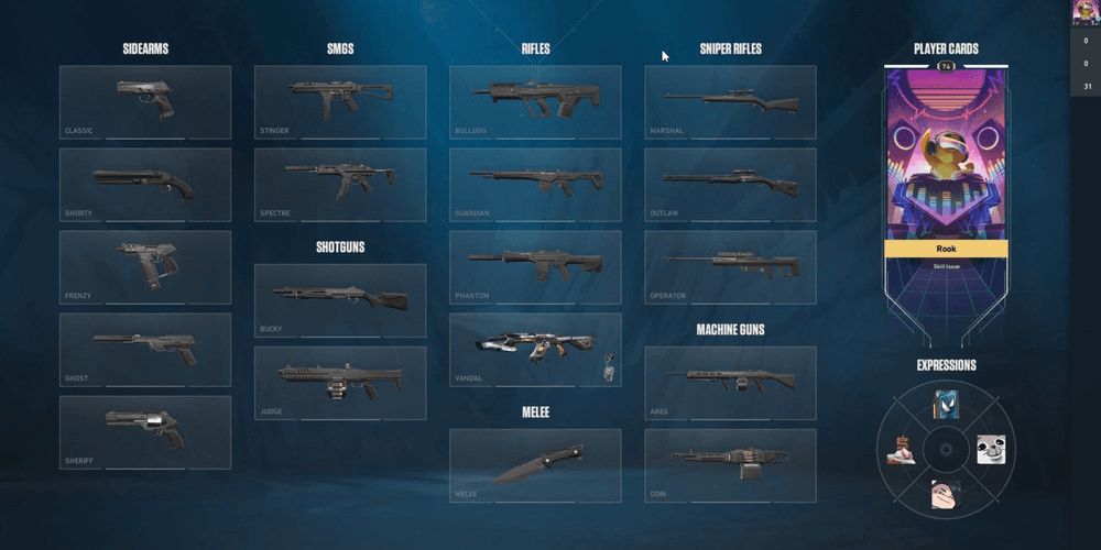 Buy Account Valorant Account Rank Gold 2 Skin Vandal, Operator & Many ...