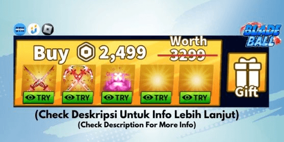 Buy Limited Swords Dual Heartbreaker Pack 2499 Blade Ball 3872440 | itemku