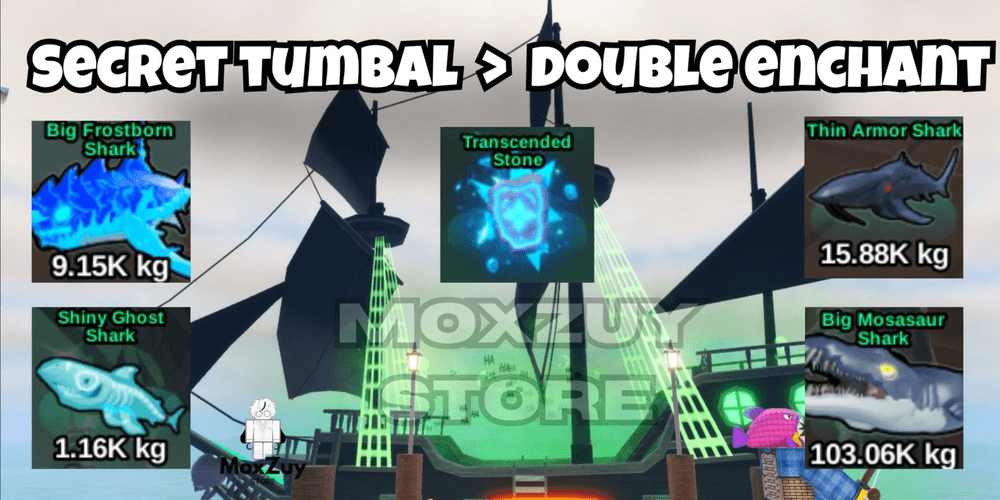Beli Fish Secret Tumbal untuk Double Enchant ( Transcended Stone ) Fish ...