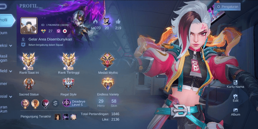 Beli Akun AKUN ML SKIN IXIA METRO EX GLOBAL, IMMORTAL 888 Mobile ...