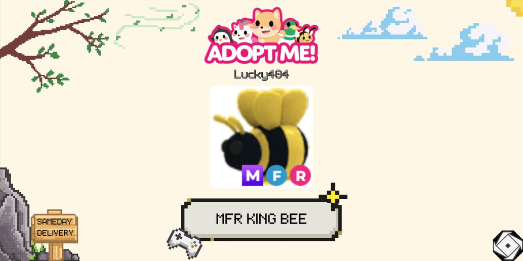 Buy Pet MFR King Bee Adopt Me Trading Hub 3906213 | itemku
