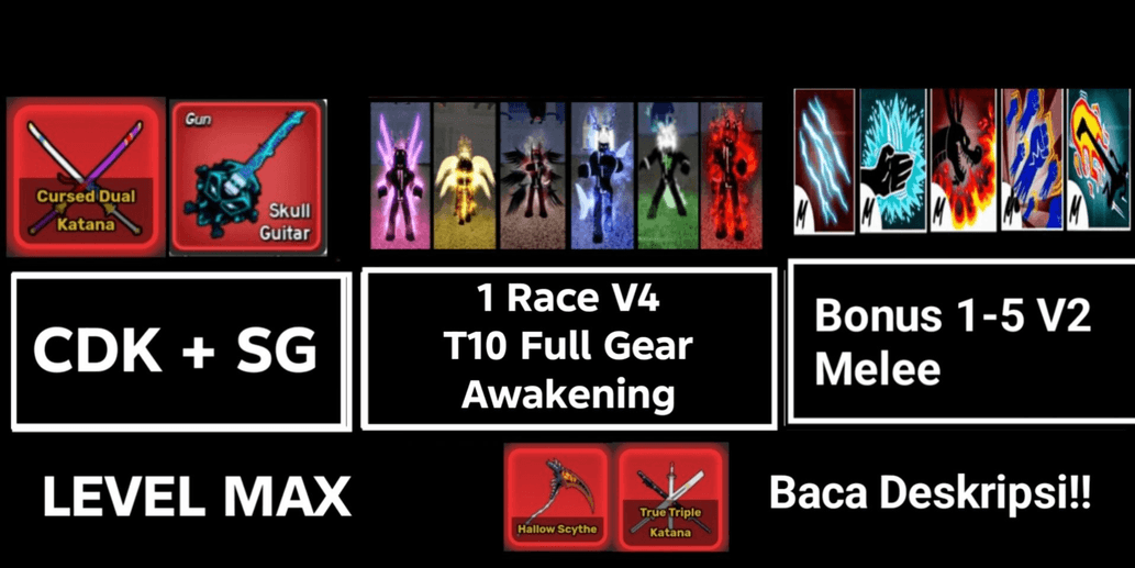 Beli Akun Akun [CDK + SG + 1 Race V4 T10 Full Gear Awakening] + Bonus ...