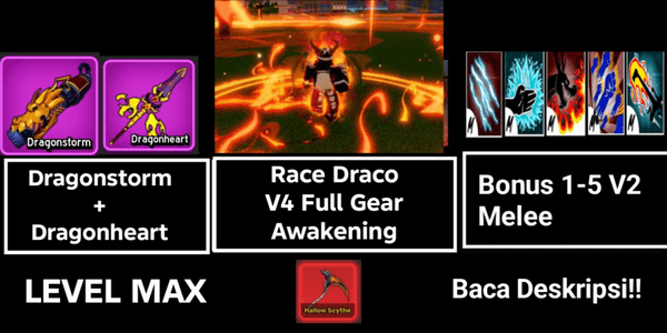 Buy Account Akun [ Race DRACO V4 Full Gear Awakening ] + Bonus Melee ...