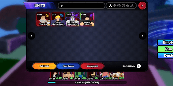 Buy Account AKUN ANIME ADVENTURE (AA) GG UMBRA + 2 SHINY MYTHIC LVL 93 ...