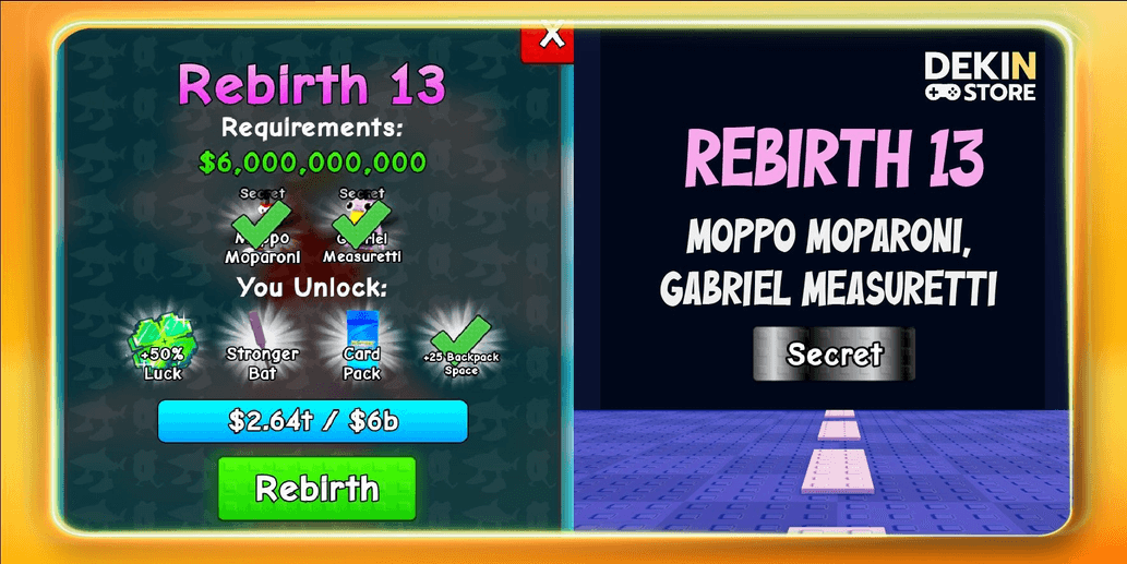 Beli Item Paket Rebirth 13 | Plants Vs Brainrots Plants Vs Brainrots ...