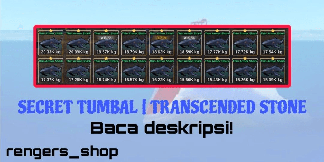 Beli Item Transcended Stone Fish It! Terlengkap dan Termurah Januari ...