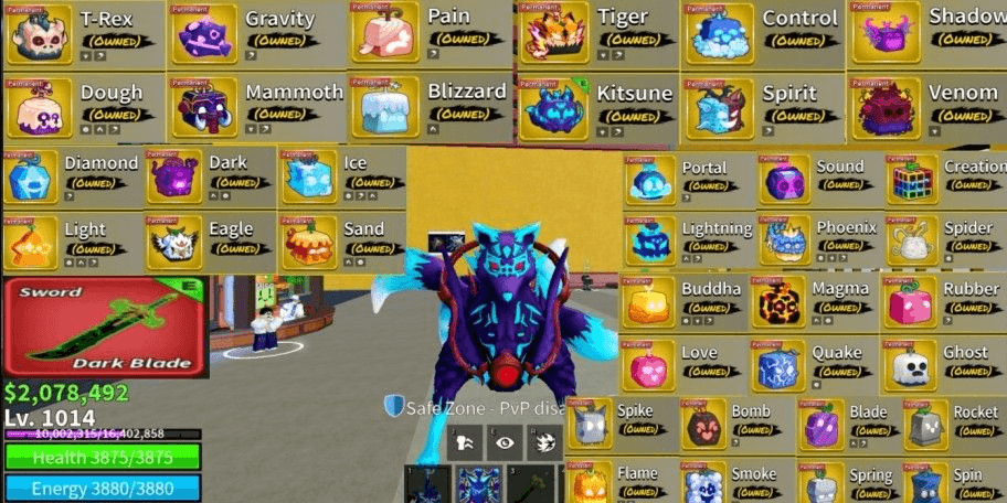 Beli Akun Akun Blox Fruits | Permanent Fruit Sultan Edition | 38 ...