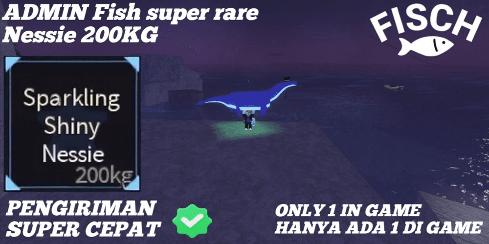 Beli Fish Admin Fish - Nessie 200kg Only 1 in game - FISCH Fisch ...