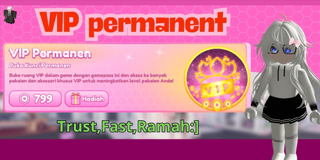 Beli Gamepass VIP Permanent Dress To Impress Terlengkap dan Termurah ...