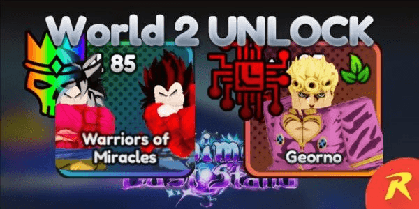 Beli Akun Akun World 2 UNLOCK (Warriors of Miracles OVERLORD + Giorno ...