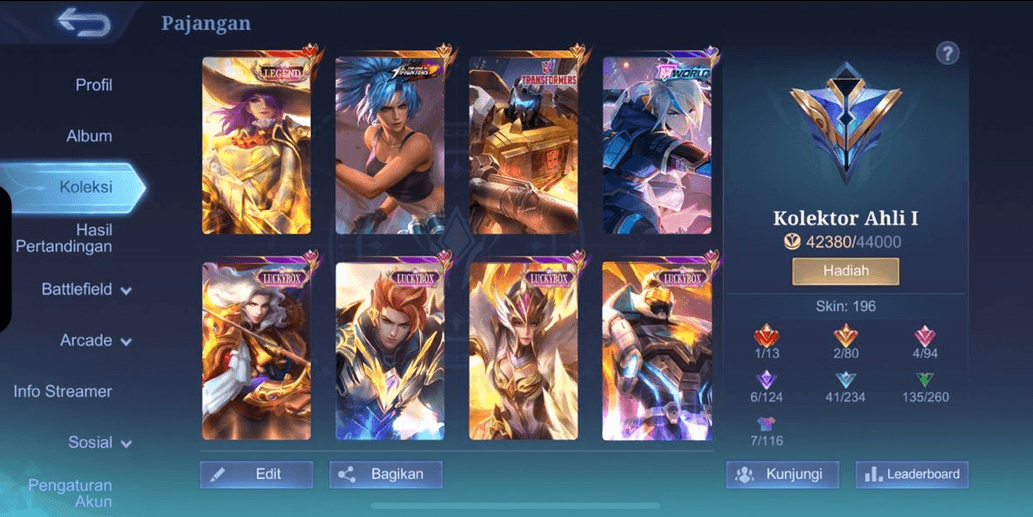 Buy Account Legend Lesley | Transformers Roger | M World Ling | KOF ...