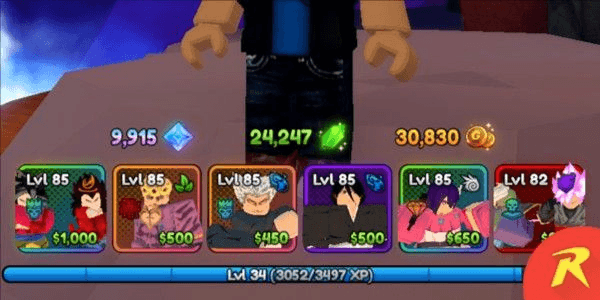 Beli Akun Akun World 2 UNLOCK (Warriors of Miracles OVERLORD + Giorno ...