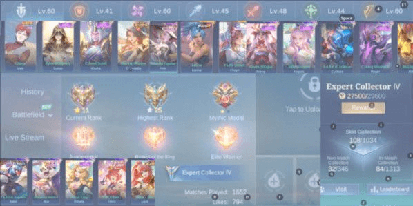 Buy Account (85) MLBB Account Emblem GG Max 3 Sanrio Floryn, Limit ...