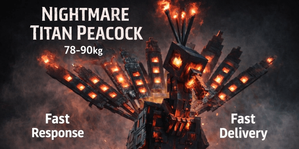 Buy Pets NightMare Semi Titan Peacock 78-80kg++ (Age 100) Grow A Garden ...