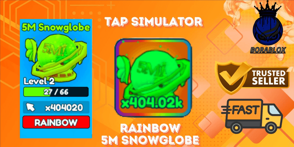 Beli Pet rainbow 5m snowglobe - (legendary) - Tap Simulator Tap ...