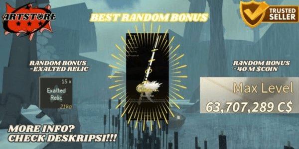 Beli Item AKUN FISCH LEVEL 750 (ROTFF, NO-LIFE ROD, ROTD, TRIDENT ROD ...