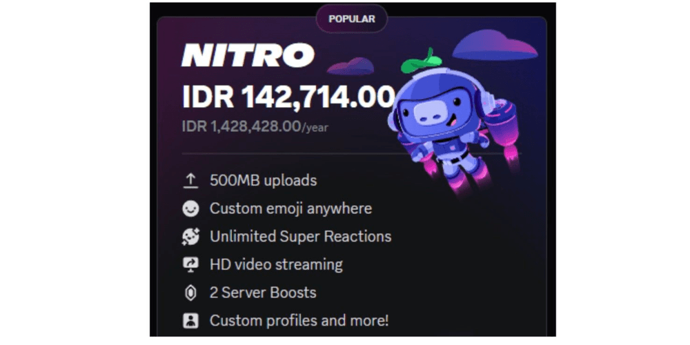 Buy Gift 1 Month Nitro Discord 3991947 | itemku