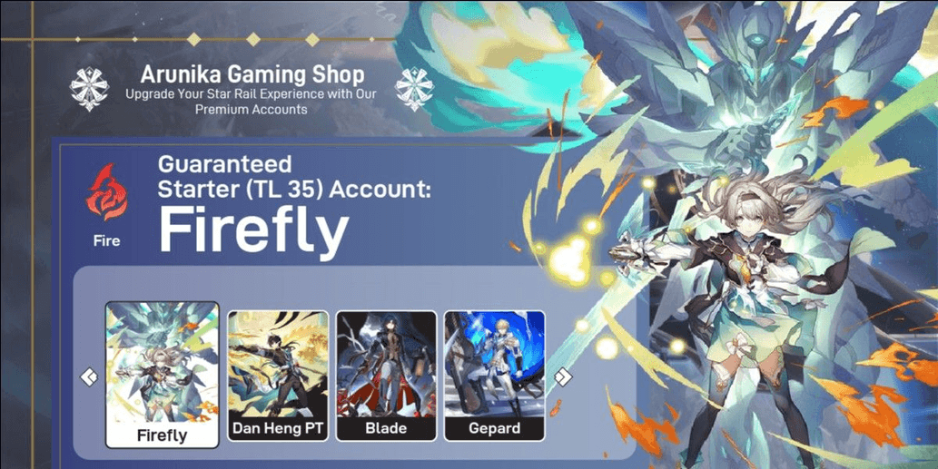 Beli Akun AKUN STARTER - RATE ON (BANNER CHAR) - FIREFLY + DAN HENG PT ...