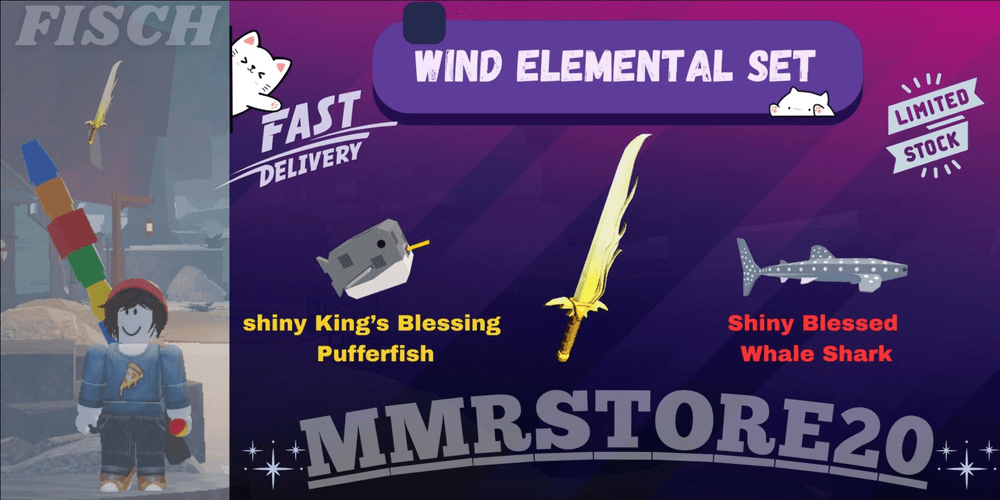 Buy Fish Set Wind Elemental Rod | Material Wind Elemental Rod | Fast ...