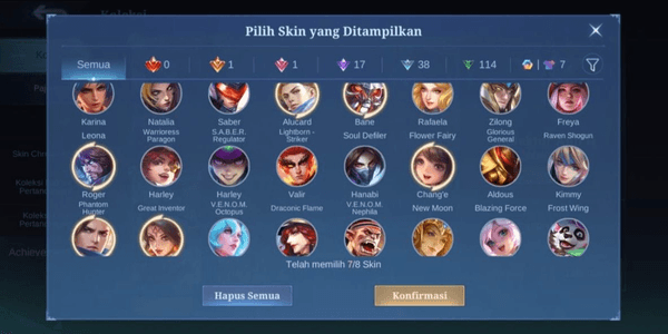 Buy Account MLBB Expert Collector Account - Many Skins & Heroes - Max ...