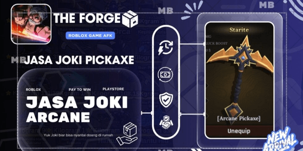 Beli Joki Joki Arcane Pickaxe | The Forge [Bonus Level] The Forge ...